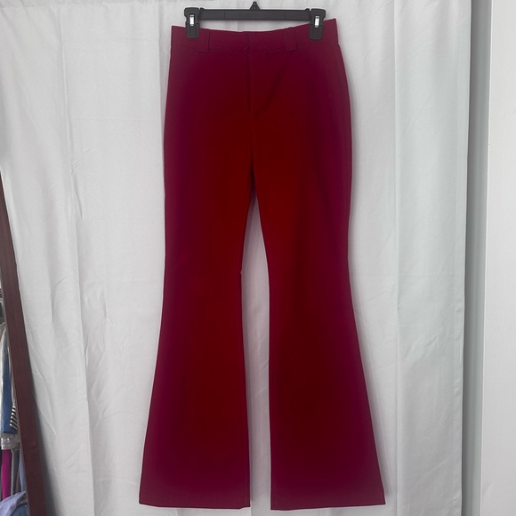 Steve Madden | Pants & Jumpsuits | Steve Madden Red Velvet Flare Pants ...